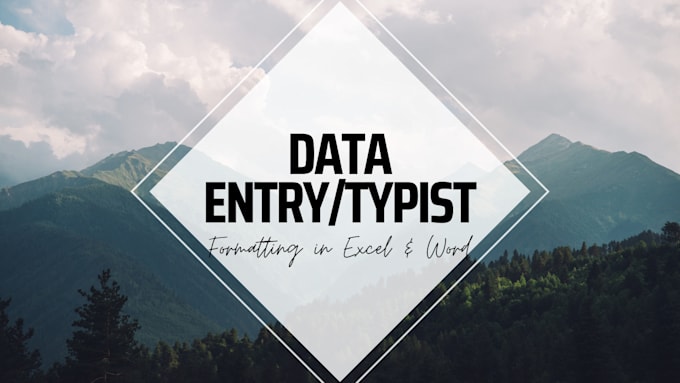 Do data entry, typing ,making charts and tables, documents drafting ...