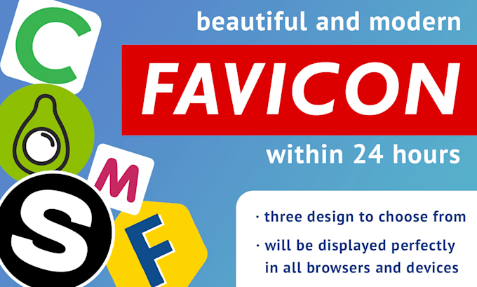Create 3 favicon designs for your website in 24 hours by Sergey_wave ...