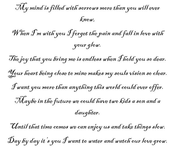 Type you a cheesy poem or love note by Enochdreams | Fiverr