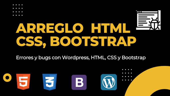 Arreglo problemas y errores html, css, wordpress español by Xabiergallardo | Fiverr