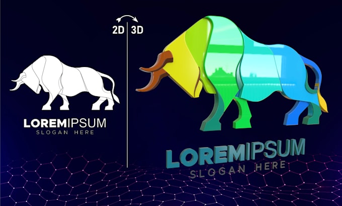 Convert your 2d file into a 3d model, stl, obj, and fbx file by ...
