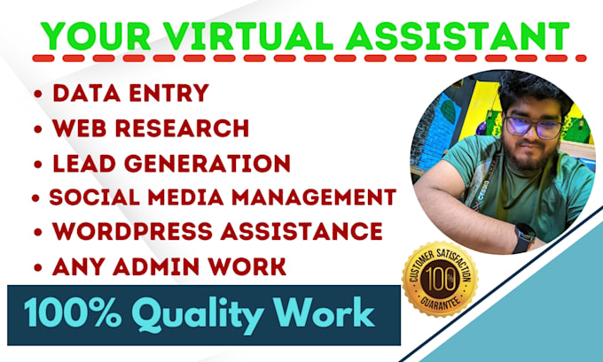 Be your personal virtual assistant for data entry and web research by ...