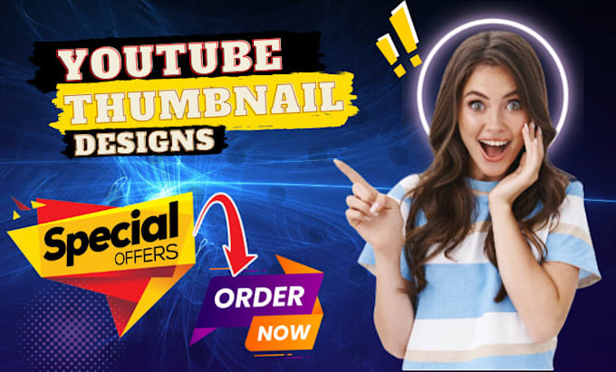 Create eye catchy youtube thumbnail in 2 hours by Ibrarolhaq | Fiverr