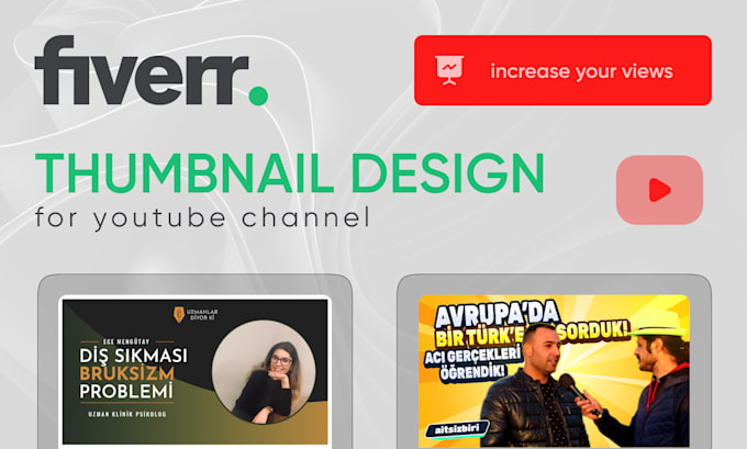 Design interesting and modern youtube thumbnails for you by Bilalgedik ...