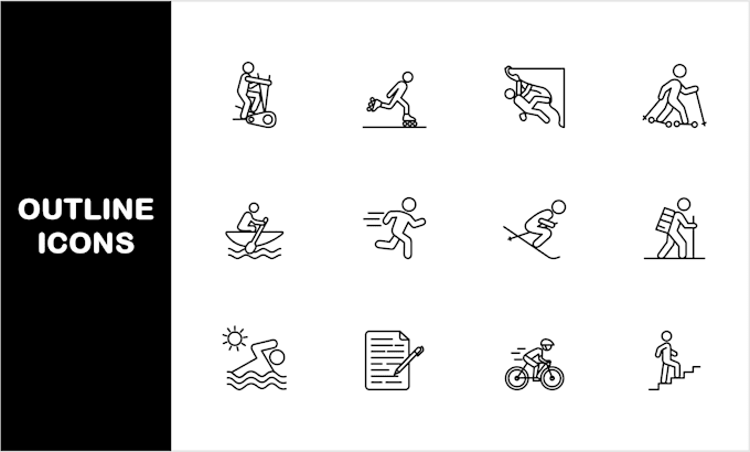 Design svg, png line icons set for web and social media by ...