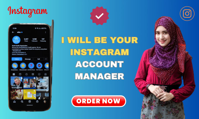 Be your instagram account manager and content creator by Madilm123 | Fiverr