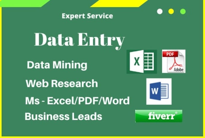 Do data collection, web research, copy paste, data entry by Nishad2s2 | Fiverr