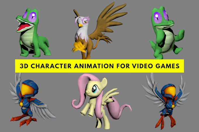Create 3d character animation for games by Zsami_mizsa | Fiverr