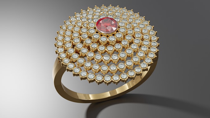 Design the pretiest jewelry 3d design of your idea by Haerulkamal | Fiverr