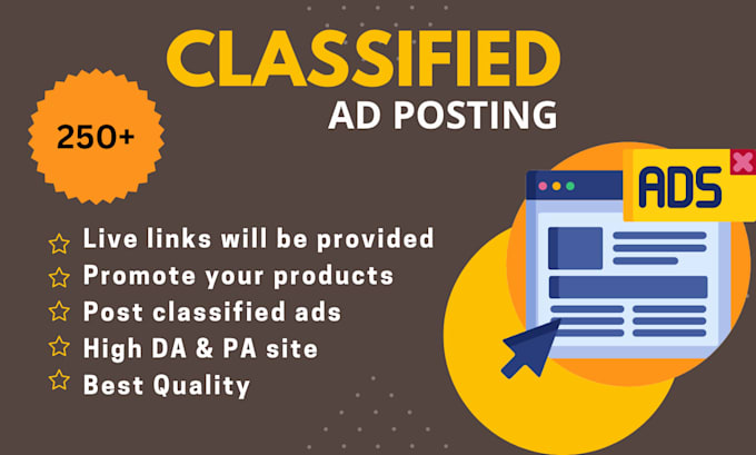 Publish top classified ad posting and hq ads post backlinks by Munna ...