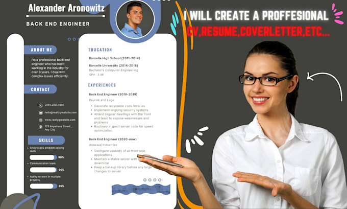 Write and upgrade your resume, cv, cover letter, linkedin by Fuzailgaming | Fiverr