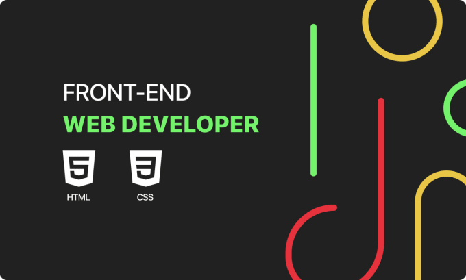 Être votre développeur web front-end html css