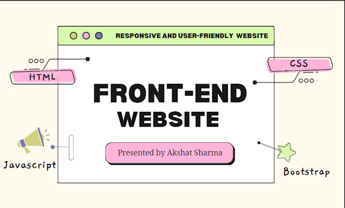 Create Custom And Responsive Front End Website With Html Css Javascript By Akshathero Fiverr