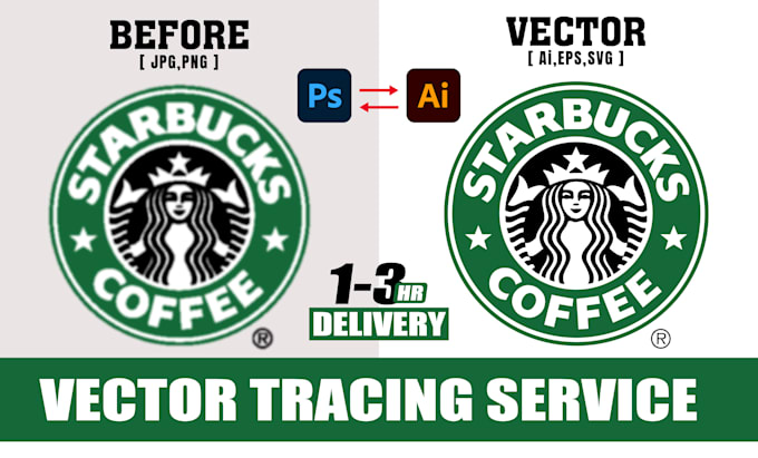 Vectorise,redraw logo,png to vector, vector tracing manually by Mahbub ...