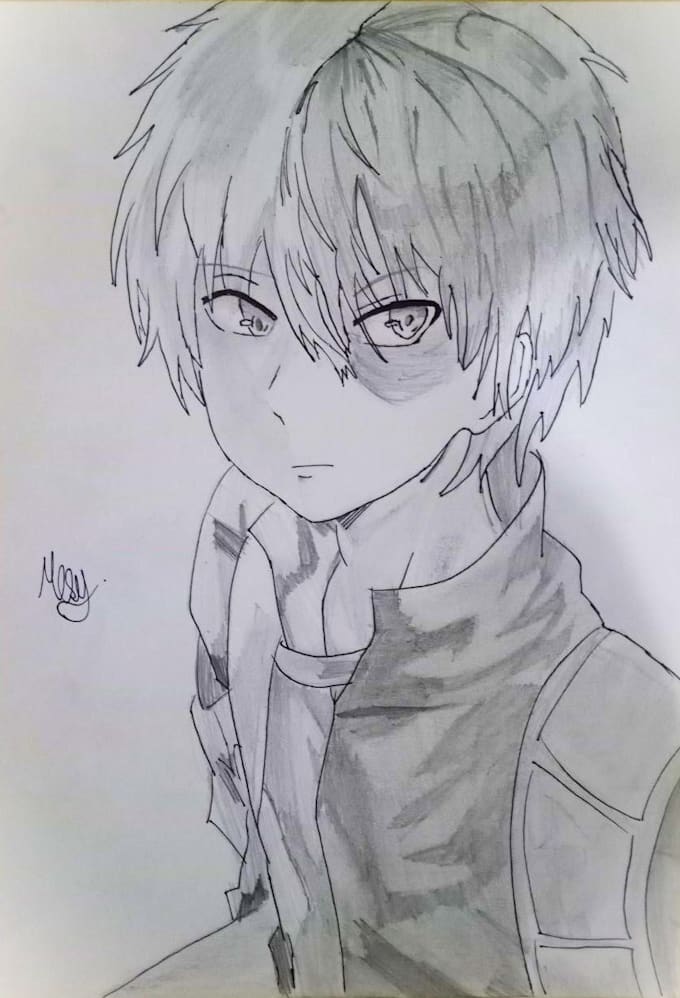 Create an anime fanart drawing by Mcsyfx | Fiverr