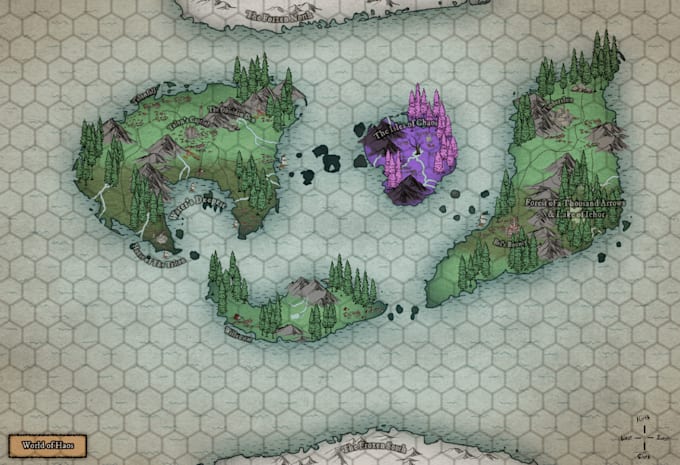 Make a quality world map for your dnd setting by Paulandreimihai | Fiverr