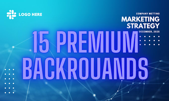 Create professionnel zoom virtual background with your logo by ...