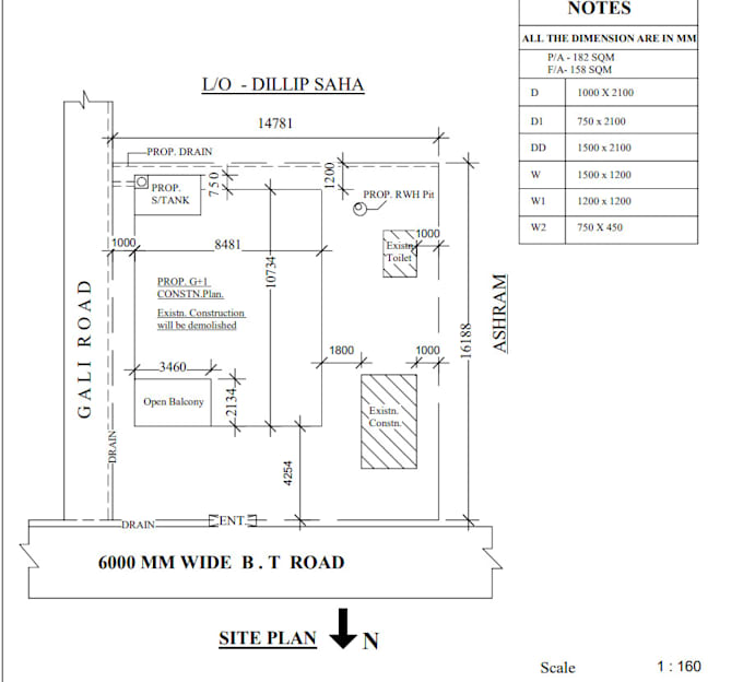 Create floor plans according to the given site dimensions by Honeycomb0 ...