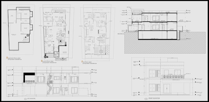 Make architectural drawings in autocad by Dotstudio11 | Fiverr