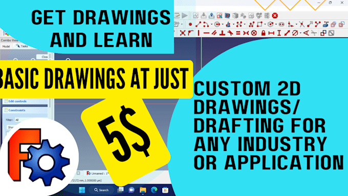 Draw, draft and teach your 2d drawings by Ragulselvaraju | Fiverr