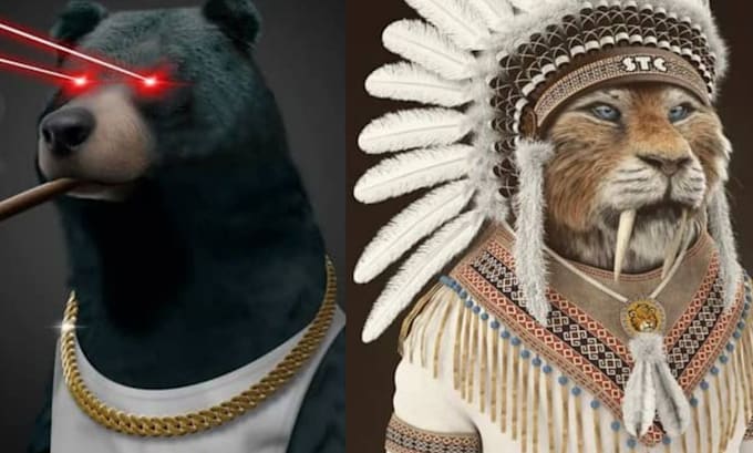 Create 2d 3d nft art collection 2d 3d animation video, 2d 3d character design by Khalid937 | Fiverr