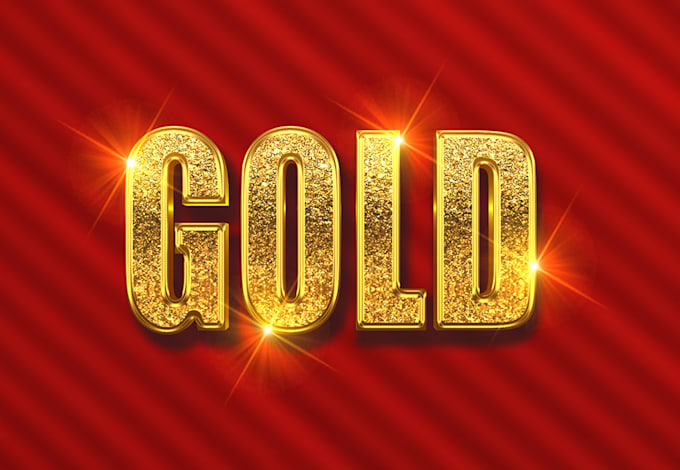 Design luxury style 3d text effect by Sfjahin | Fiverr