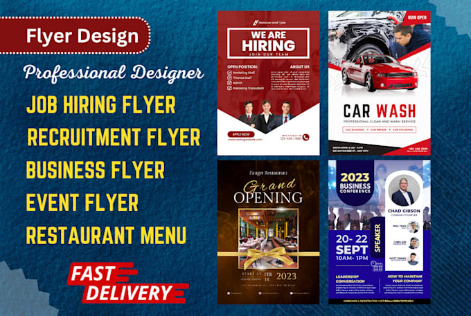 Design job hiring flyer, recruitment, business flyer, ads for available ...