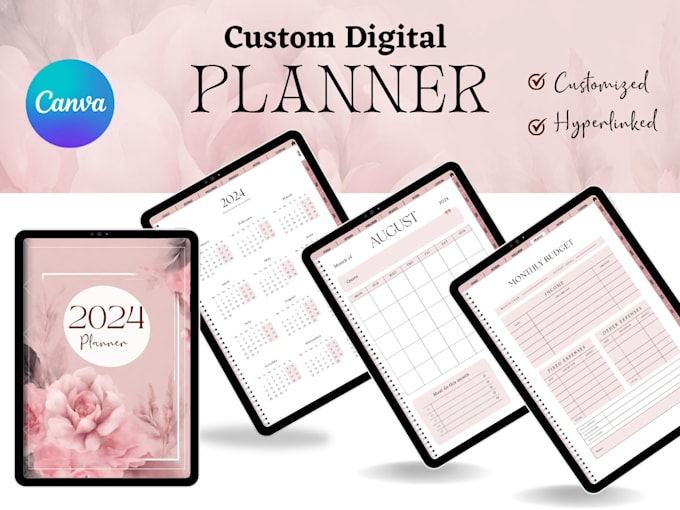 Design custom digital and printable planner ,notebook, journal by ...