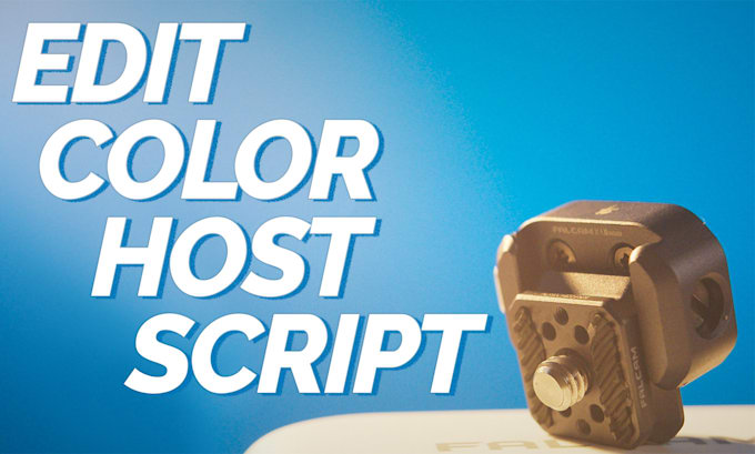 Edit and color correct your video, script and host too by ...