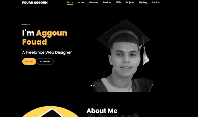 Do front end web development in javascript and html ,css by Fouadaggoun ...