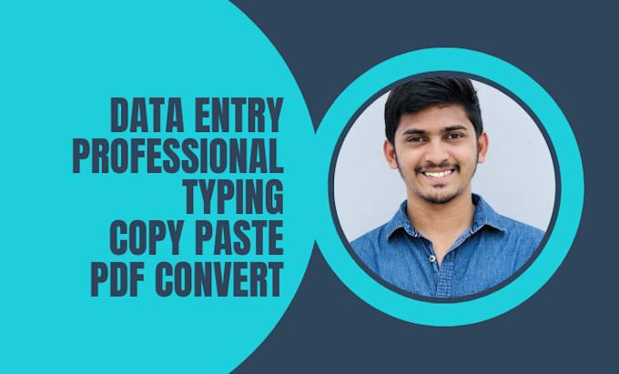 Do data entry, pdf conversion typing excel and copy paste by Sathish_deva | Fiverr