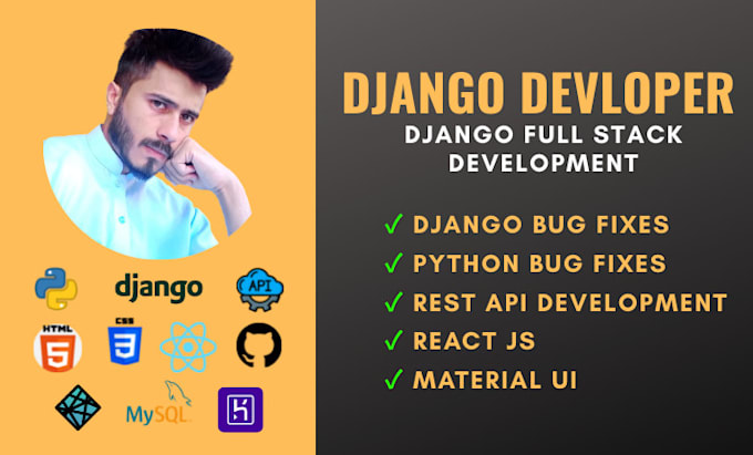 Build Responsive Websites Using Python Django React Js By Cyberumer Fiverr
