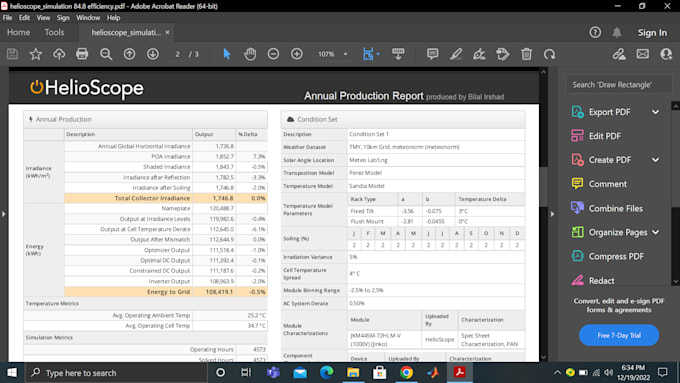 Design a solar pv system on helioscope software and its simulation ...