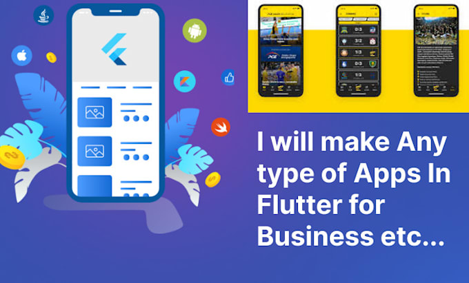Develop custom mobile apps for using flutter by Noorjayaz714 | Fiverr