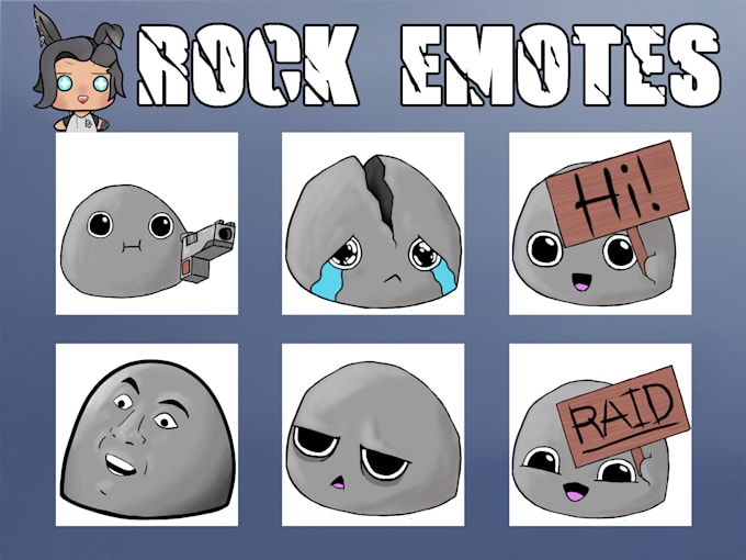 Make a static twitch emote for you by Enzoroks_ | Fiverr