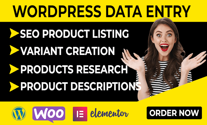 Do Wordpress Data Entry And Woocommerce Product Listing By Perfectseller1 Fiverr