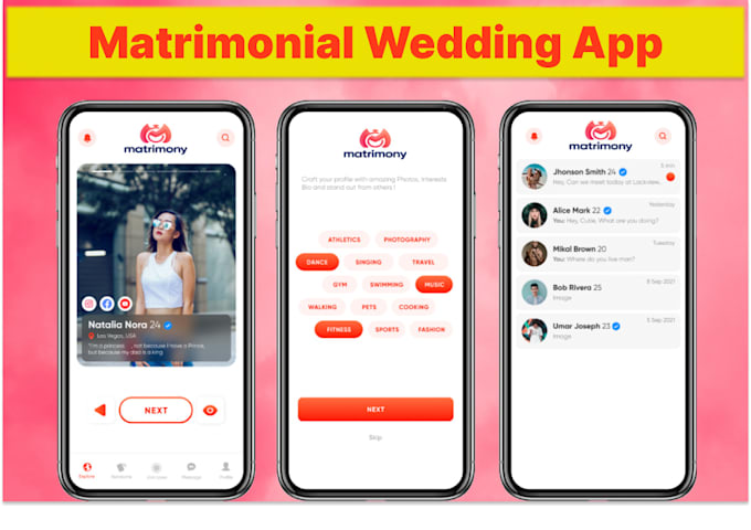 Develop matrimonial wedding app with laravel admin panel by Qadeerhussai960 | Fiverr