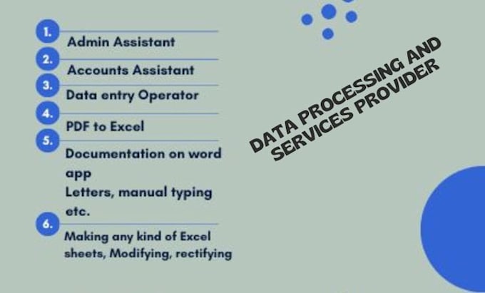 Perform as virtual assistant, data entry operator, content writer by ...