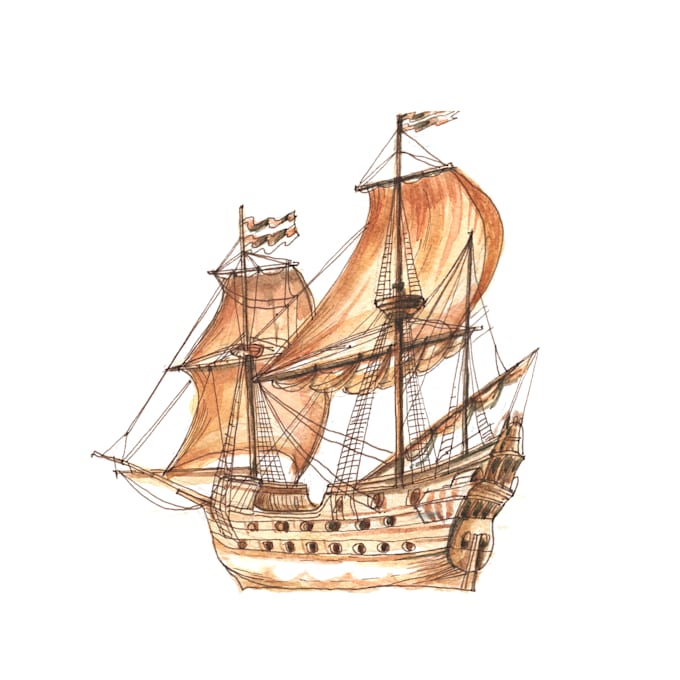Watercolor illustration of transport in detail by Paintartcreate | Fiverr
