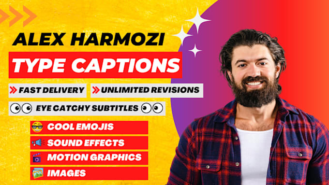 Edit alex harmozi captions for tiktok reels by Vinodkutty | Fiverr
