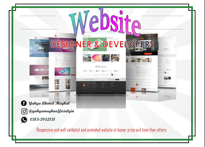 Develop responsive and well validated and animated website by Ys_webdesigning | Fiverr