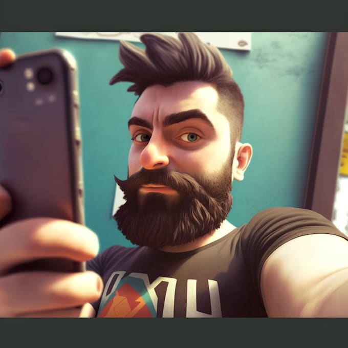 Turn your picture to cartoon, pixar, hyper realistic drawing by ...