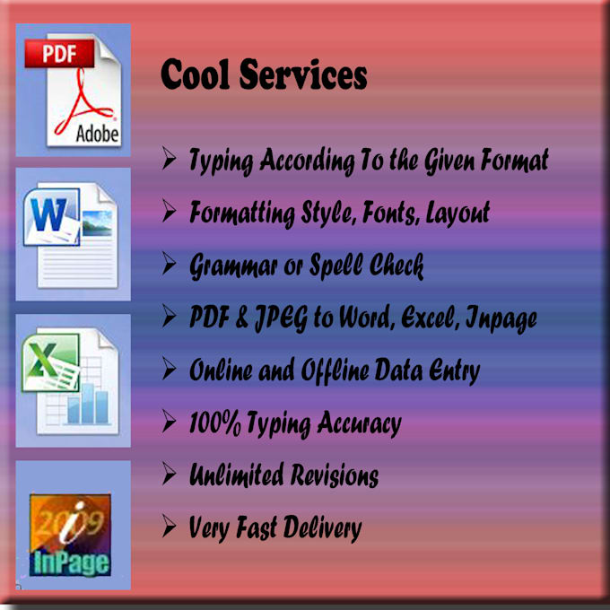Manual type hand written pages to english, urdu and arabic in ms office ...