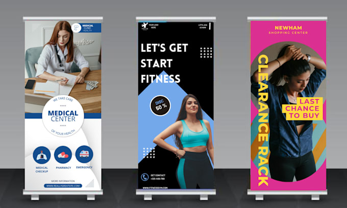 Design roll up flyer roll up banner retractable banner by We_creates ...