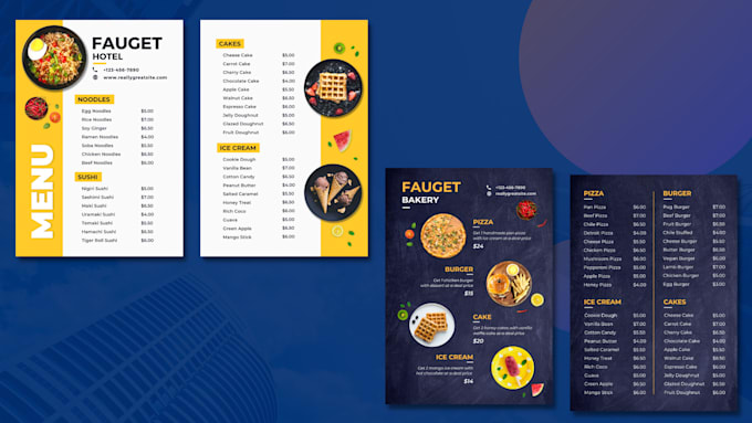 Design modern and professional restaurant menu design by ...