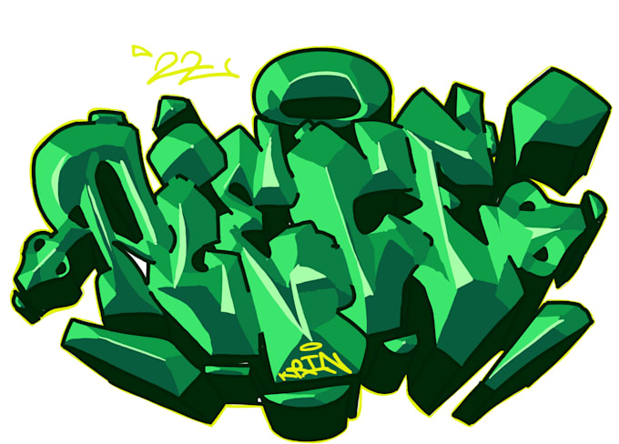 Draw you a cool graffiti tag throw up or piece by Apollonionanast | Fiverr