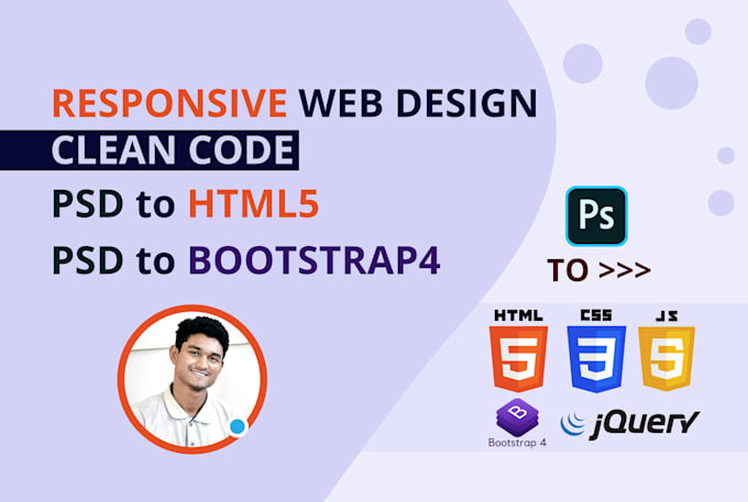 Convert figma design to html, css and bootstrap by Ahsanmukhtar132 | Fiverr