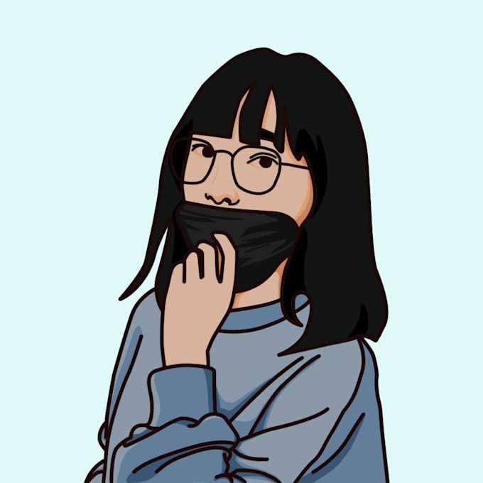 Make you a simple vexel illustration using photoshop by Nofall_radit ...