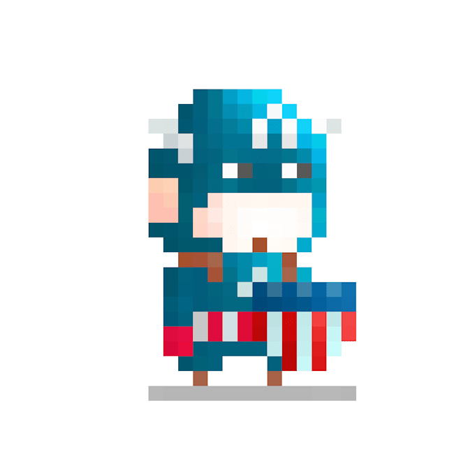 Make pixel art character or background and gif animation by ...