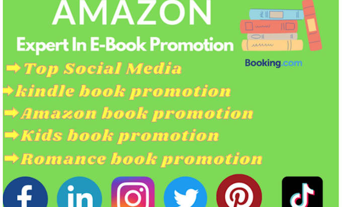 Professionally promote your books amazon kindle by Rabeyasultan498 | Fiverr